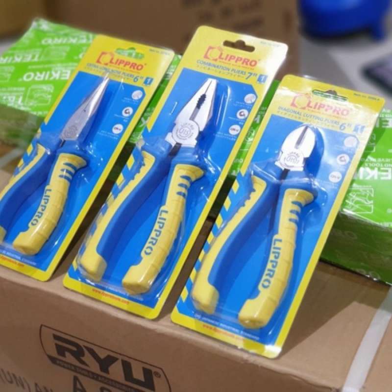 Promo Tang LIPPRO Set Tang Kombinasi Potong Lancip heavy duty Diskon 23 ...