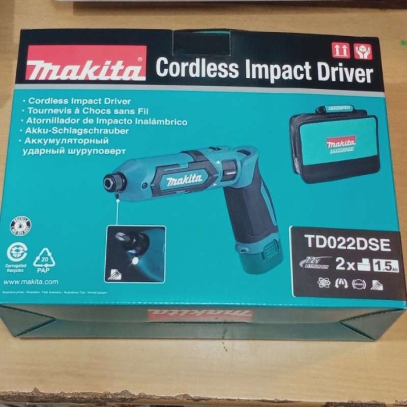 Jual Mesin Obeng Cordless Impact Driver Makita Td 022 Dse Td022dse - 12 ...