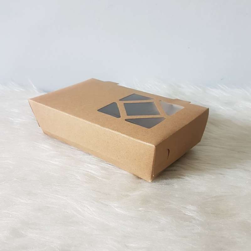 Jual Lunch Box Paper Size M Jendela Persegi / Kotak Take Away / Box ...