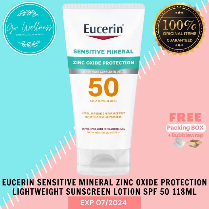 Jual Eucerin Sensitive Mineral Lightweight Sunscreen Lotion Spf 50 ...