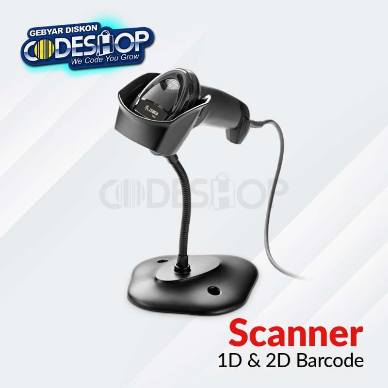 Jual Zebra Ds2208 Scanner Barcode 1d 2d Imager Handheld Auto Scan Sense ...