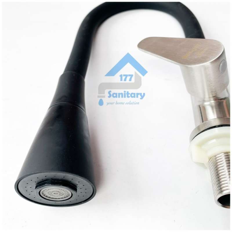 Promo Kran ANgsa Flexible HITAM Stainless 304 MEJA Soligen 505- Keran ...