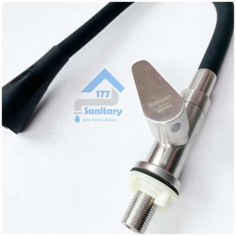 Promo Kran ANgsa Flexible HITAM Stainless 304 MEJA Soligen 505- Keran ...