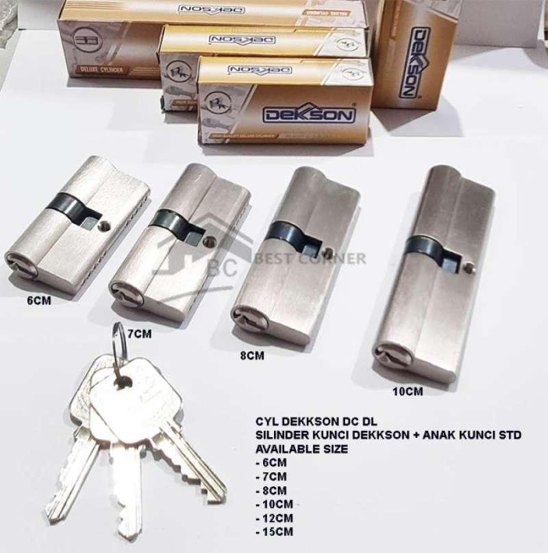 Promo Silinder Kunci Pintu Dekkson 60 mm / 6 cm Cylinder DEKSON DC DL60mm SN Diskon 23% di ...