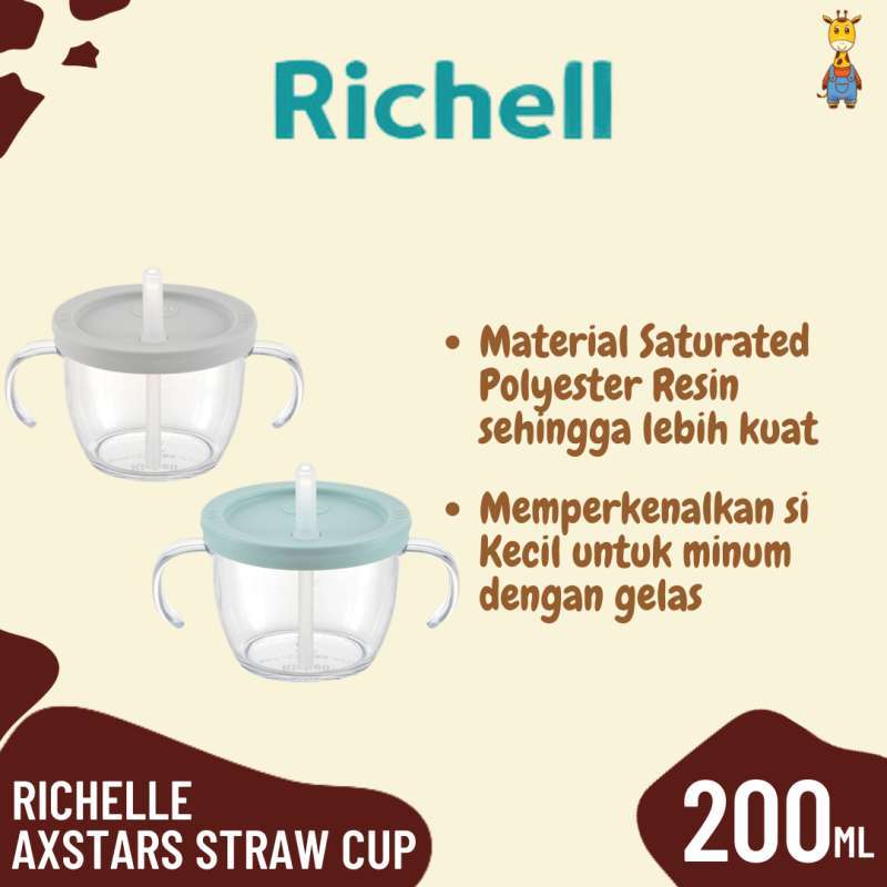 Jual Richell Axstars Cup de Straw Training di Seller Junior Baby Shop Perintis Official Store ...