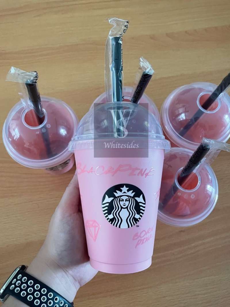 Promo Cup Pink - Starbucks X Blackpink Original Doodle Bling Tumbler ...