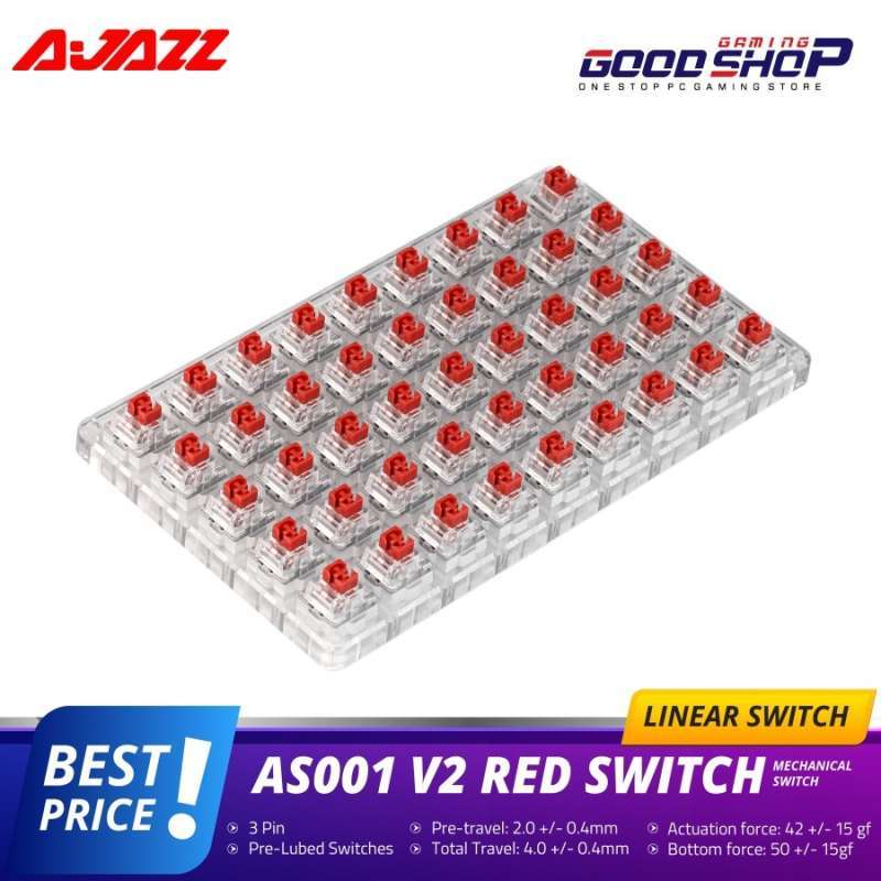 Jual Ajazz As001 V2 Red Switch Keyboard Mechanical - 45 Pcs Di Seller Good Gaming Shop - Good ...