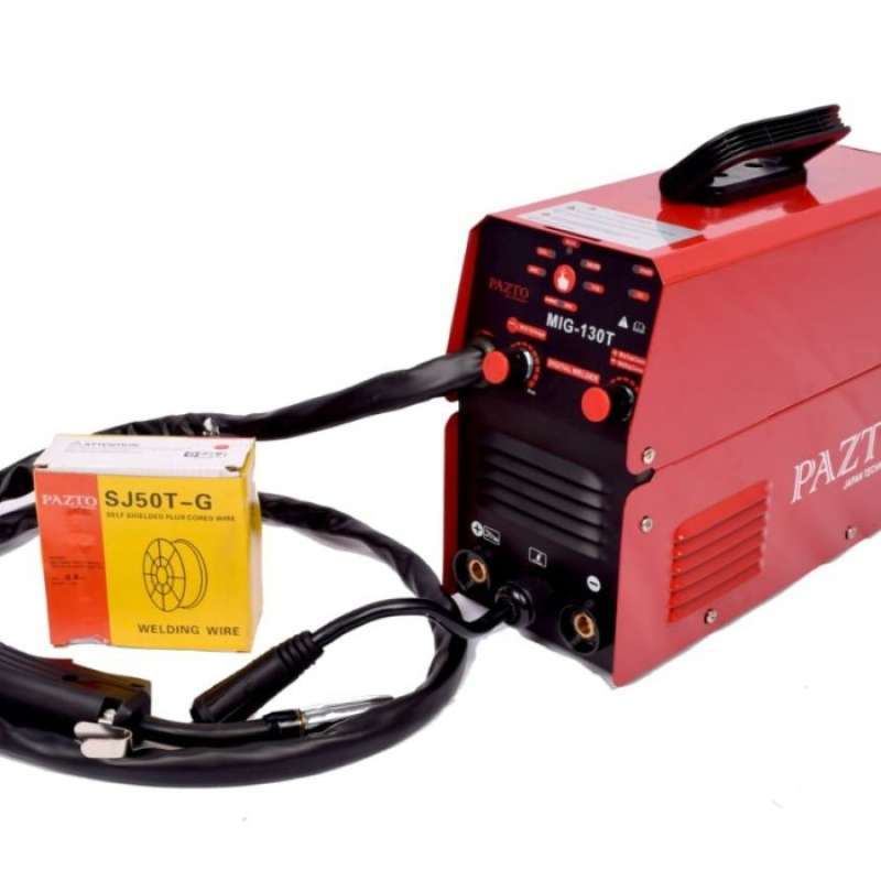 Promo Pazto Mesin Las Mig 130 A Co2 Tanpa Gas Welding Migi Gasless ...