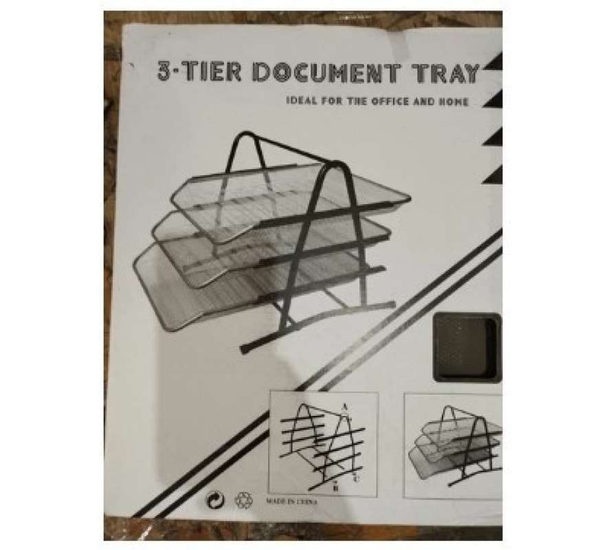 Jual Rak Surat / Bak Surat / Letter Tray 3 Susun Besi Jaring Di Seller ...