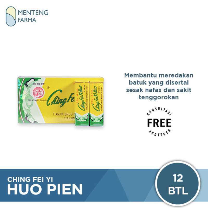 Promo Ching Fei Yi Huo Pien - Dus Besar Isi 12 Botol Kecil Diskon 23% ...
