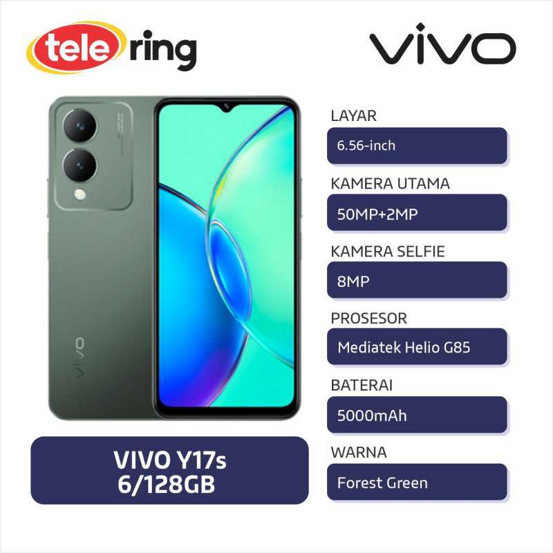 Jual Vivo Y17s 6/128 4g Forest Green Di Seller Telering Official Store ...