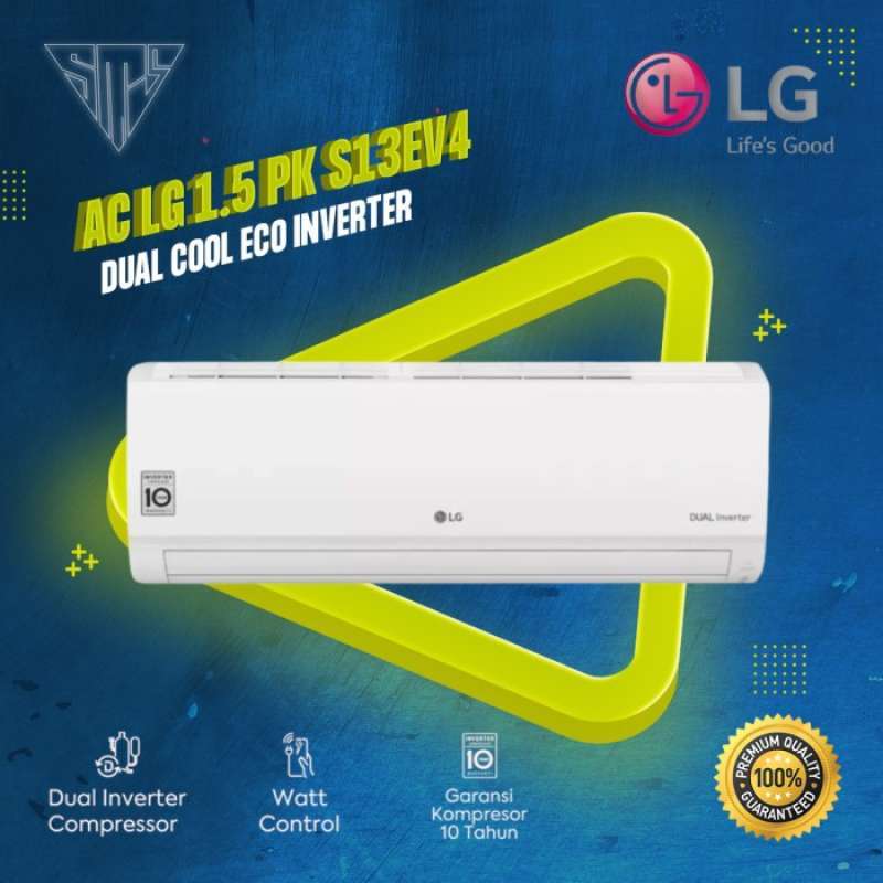 Promo Ac Lg Dual Cool Eco Inverter 1.5 Pk - S13ev4 Diskon 23% Di Seller ...