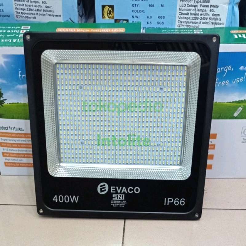 Promo lampu sorot led 400w lampu tembak 400w floodlight 400watt evaco sni Diskon 23% di Seller ...