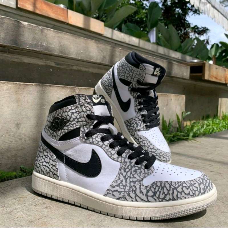 Jual Uss23 Air Jordan 1 High White Cement Di Seller Shoeprise - Shp ...