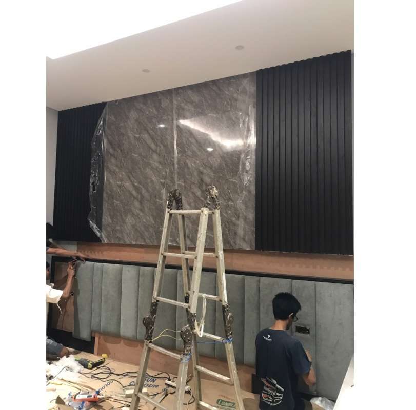 Jual Wall Panel Fluted Rectangle Triple Bar - E13 Fine Dark - Panel ...