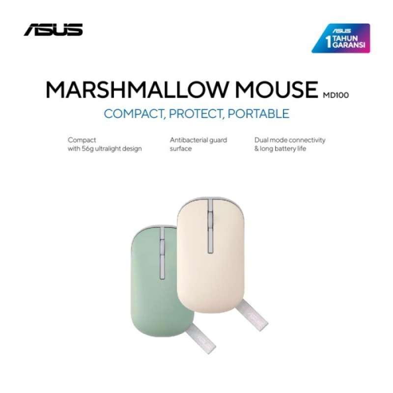 Promo Asus Marshmallow Mouse Md100 - Oat Milk Diskon 17% Di Seller Asus ...
