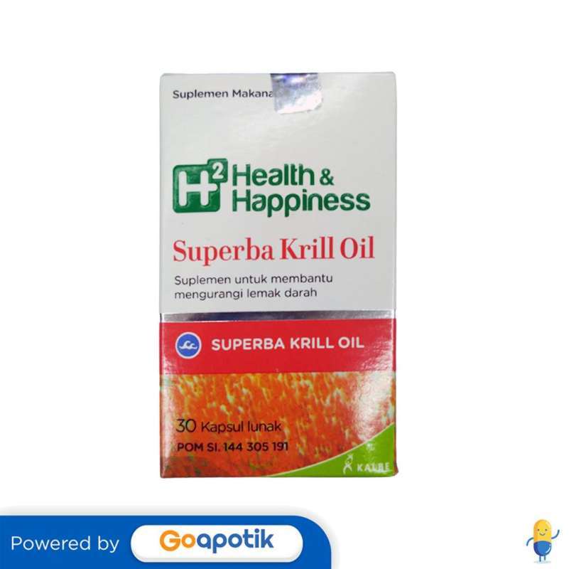 Jual H2 Health & Happiness Superba Krill Oil Botol 30 Kapsul Di Seller ...