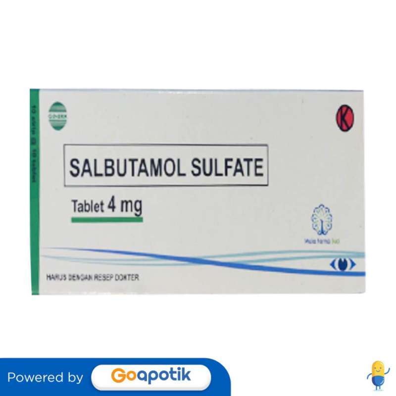 Jual Salbutamol Sulfate Mulia 4 Mg Box 100 Tablet Di Seller Apotek ...
