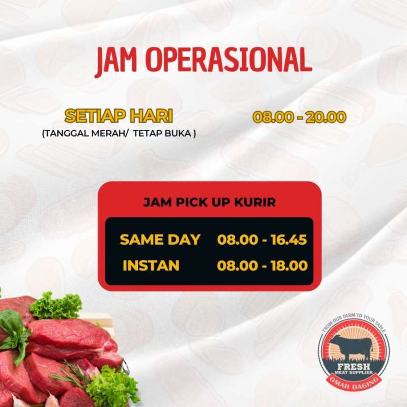 Jual Daging Sapi Sirloin / Has Luar, Berat 1kg Di Seller Omahdaging ...