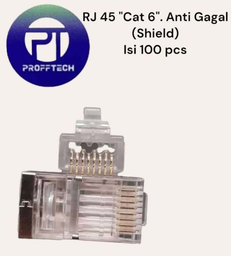 Promo Conector Rj45 Cat6 Besi Anti Gagal Rv Link Original Plug Cat6 ...
