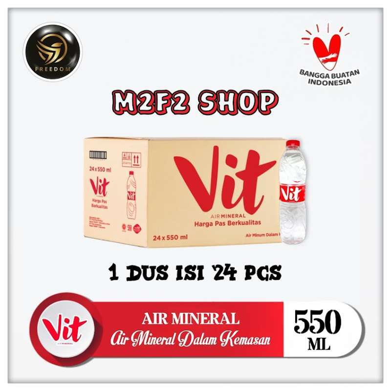 Promo Air Mineral Vit Botol Tanggung Plastik Pet - 550 ml (Kemasan ...