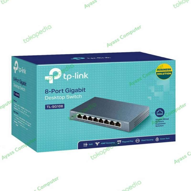 Jual TP-Link TL-SG108 switch HUB 8port gigabit HQ di Seller Ayass comp ...