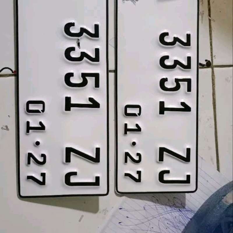 Promo plat motor custom gratis tambah nama Diskon 2% di Seller Sales ...