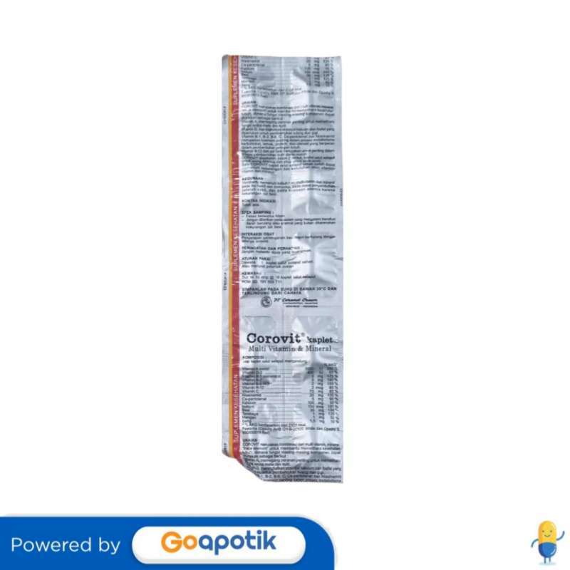 Jual Corovit Strip 10 Tablet Di Seller Apotek Sumput Farma - Sumput ...