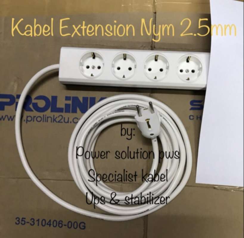 Promo Kabel Listrik Extension Tambahan Stop Kontak kabel 2.5mm 4 Lubang ...
