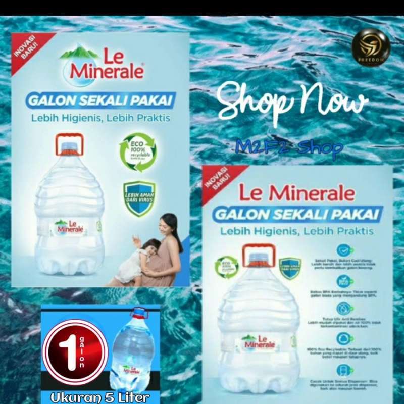 Jual Air Mineral Le Minerale Baby Galon + Isi 5 Liter (kemasan Satuan ...
