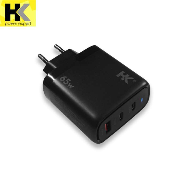 Promo Hk Adapter Charger Pd-302 65w Fast Charging 3 Port Usb Type C ...