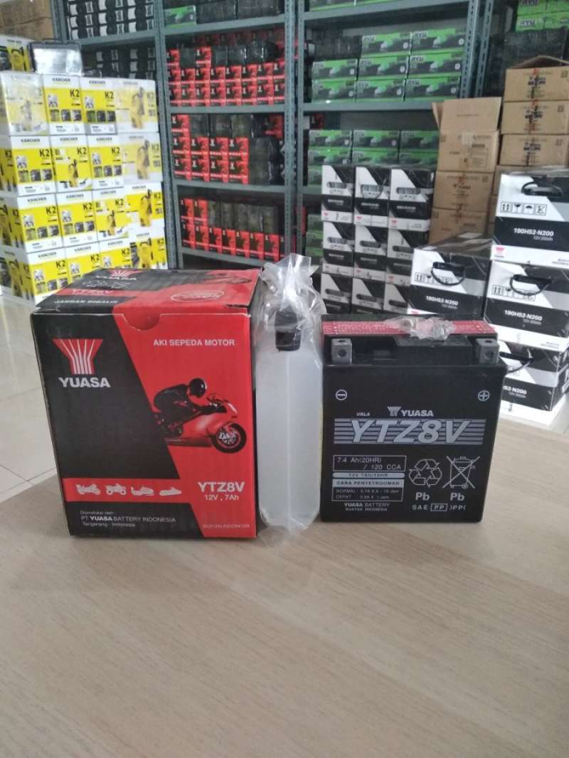 Jual Aki Motor Yuasa YTZ8V / GTZ8V Aki Accu Kering Yuasa YTZ 8V / GTZ 8V di Seller Terpercaya ...