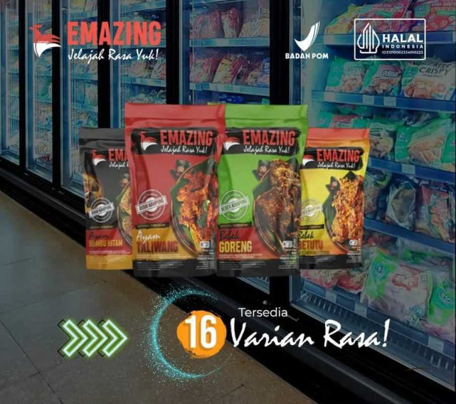 Jual COD // Aneka Ayam Berbumbu Emazing // Frozen Food Ayam Woku ...
