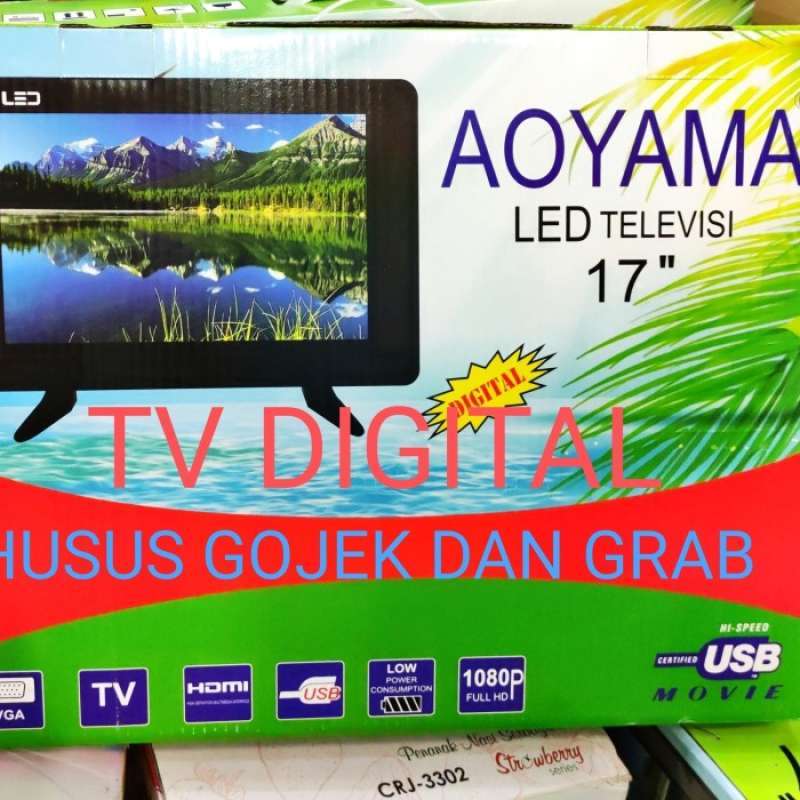 Promo Tv Led Aoyama Model Baru 17inch Usb,hdmi,vga Diskon 11% Di Seller ...