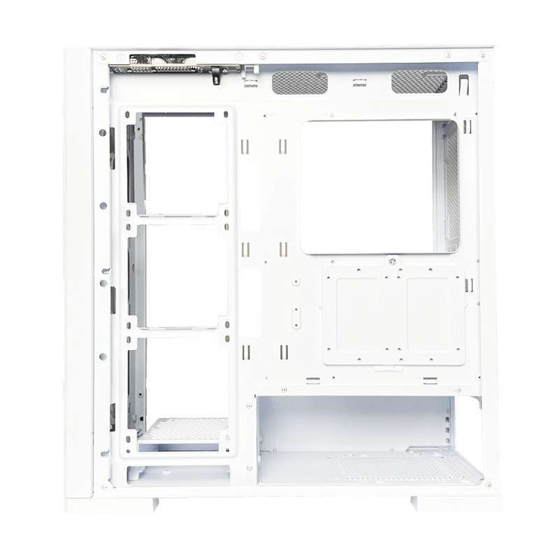 Jual Casing Cube Gaming Premium Armour White - Atx Gaming Case - Front ...