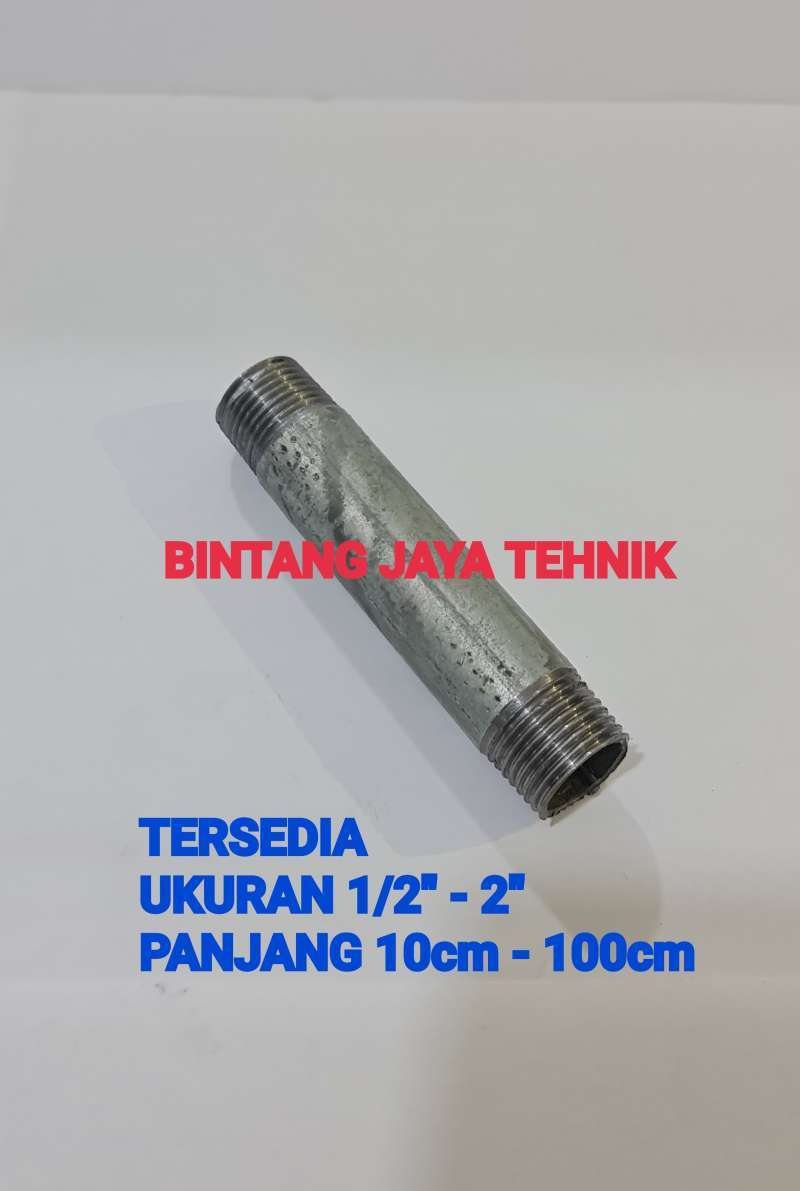 Jual Pipa Incian 1/2 X 30cm / Pipa Nepel 1/2 X 30cm ( Pipa Galvanis Sni ...