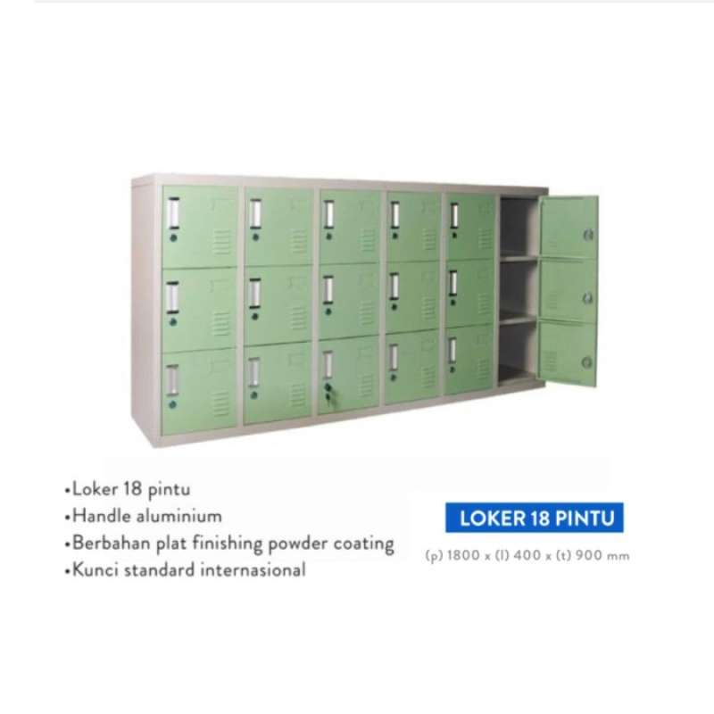 Jual Locker Besi 18 pintu G36 Loker Pegawai Rak Arsip Lemari Besi Murah di Seller Kyfazu Sofa ...