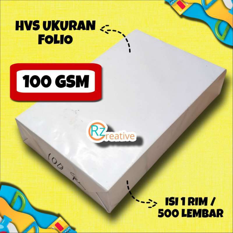 Promo Kertas HVS Ukuran Folio 100 GSM (1 RIM) Diskon 15% di Seller ...