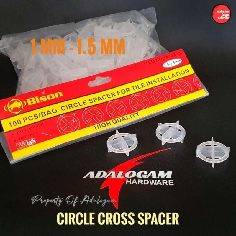 Jual Circle Cross Spacer 2 in 1 - Perapi Nat Keramik Granit - Tile ...