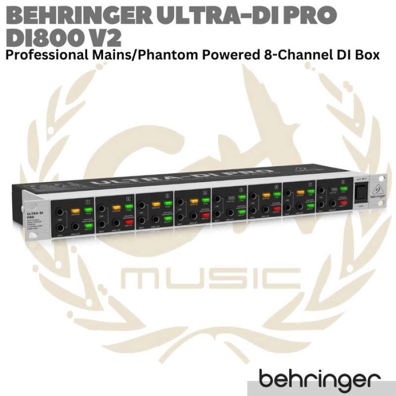 Jual Behringer Ultra Di Pro Di800 V2 Phantom Powered 8 Channel Rack Di ...
