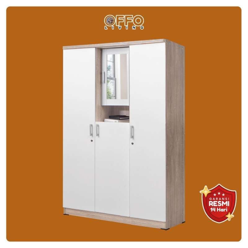 Promo Offo Living - Lemari Pakaian Lemari Baju 3 Pintu Lmb267594 Diskon ...