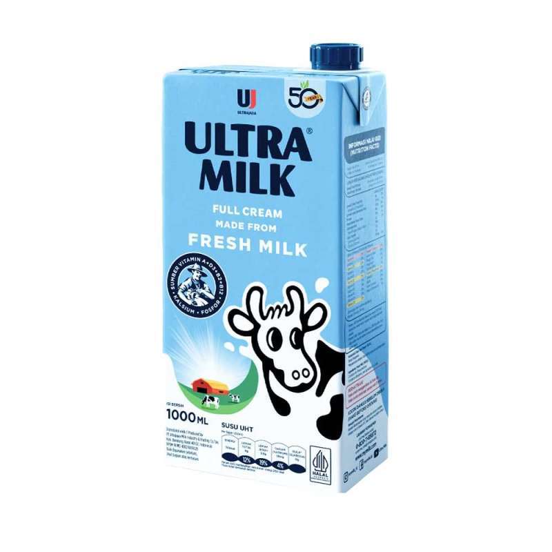 Promo Ultra Milk Uht Steril Full Cream 1000 Ml Diskon 14% Di Seller ...