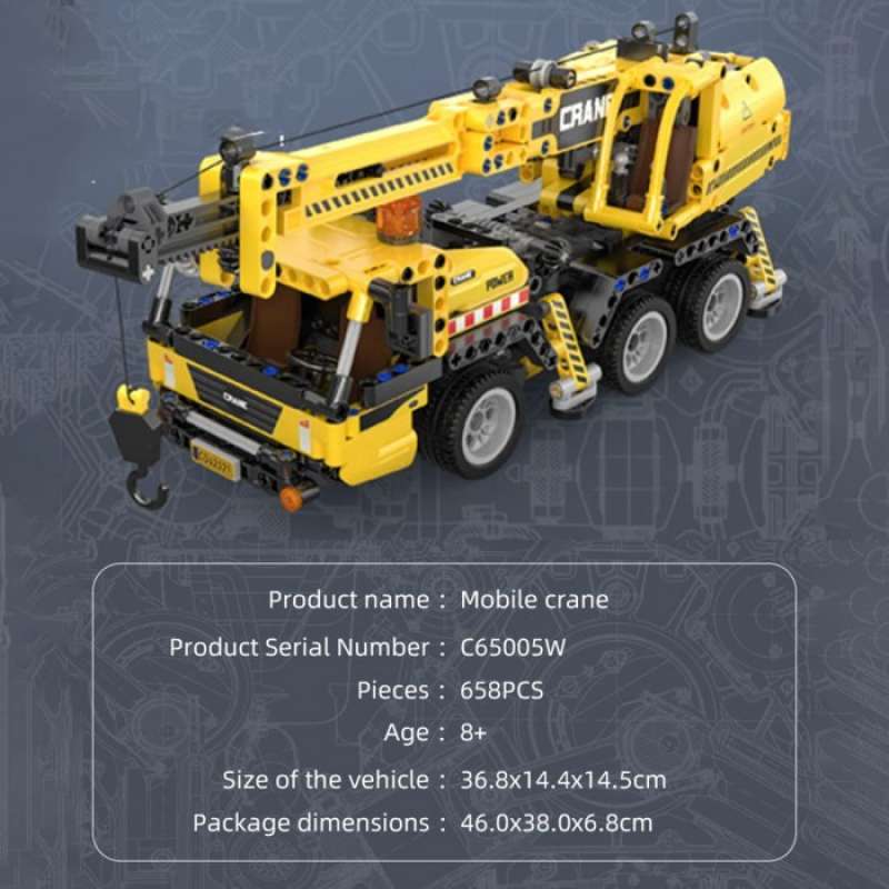 Jual Double E Cada Bricks Mobile Crane C65005w Di Seller Flexzone ...