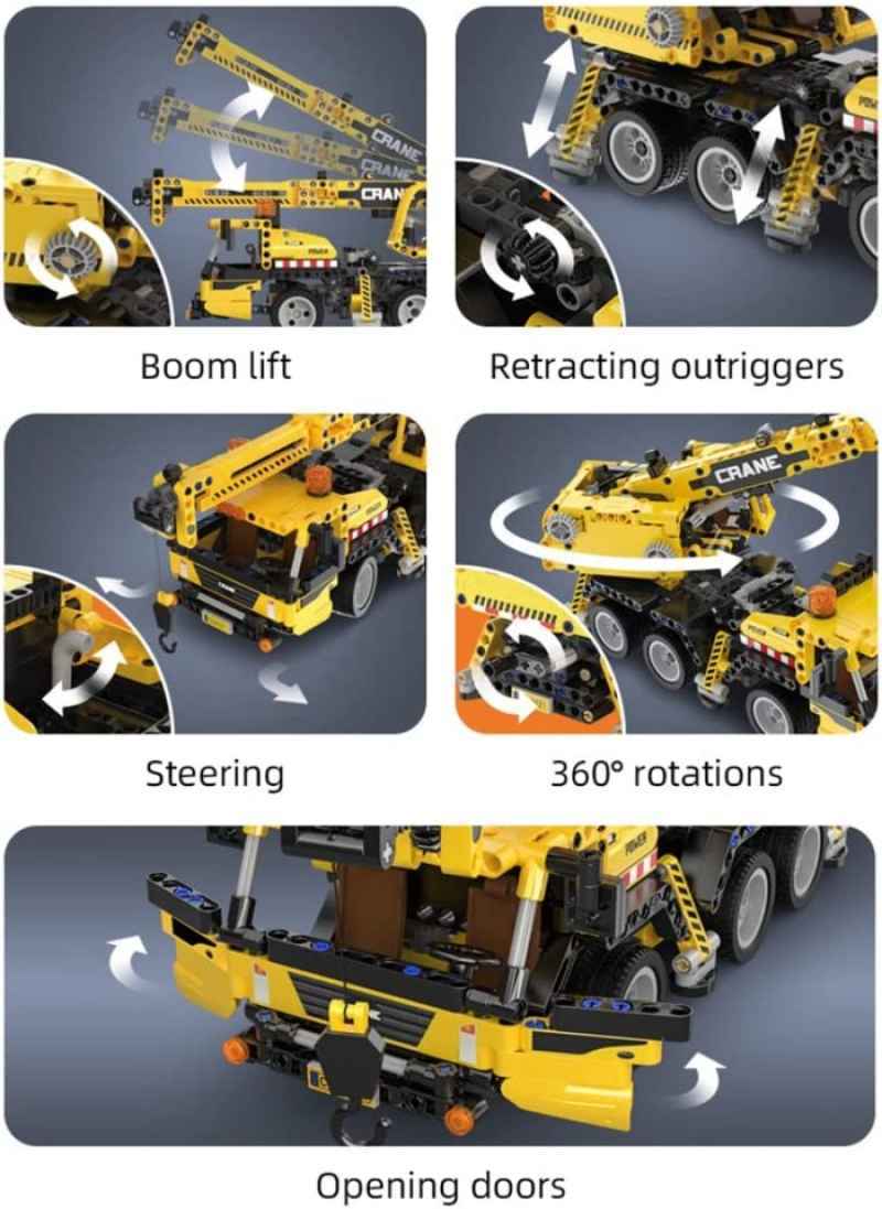 Jual Double E Cada Bricks Mobile Crane C65005w Di Seller Flexzone ...