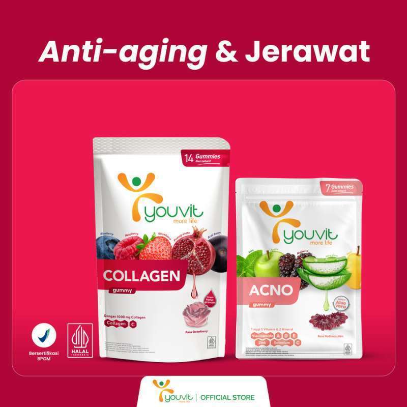 Jual Whs - Youvit Collagen & Youvit Acno Untuk 7 Hari Dengan ...