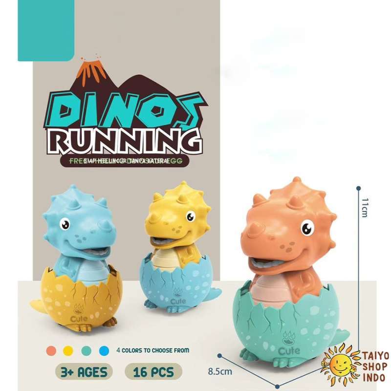Promo Mainan Anak Push Car Dino Running Mobil Dinosaurus Tekan Jalan Gerak Tanpa Baterai - Dino ...