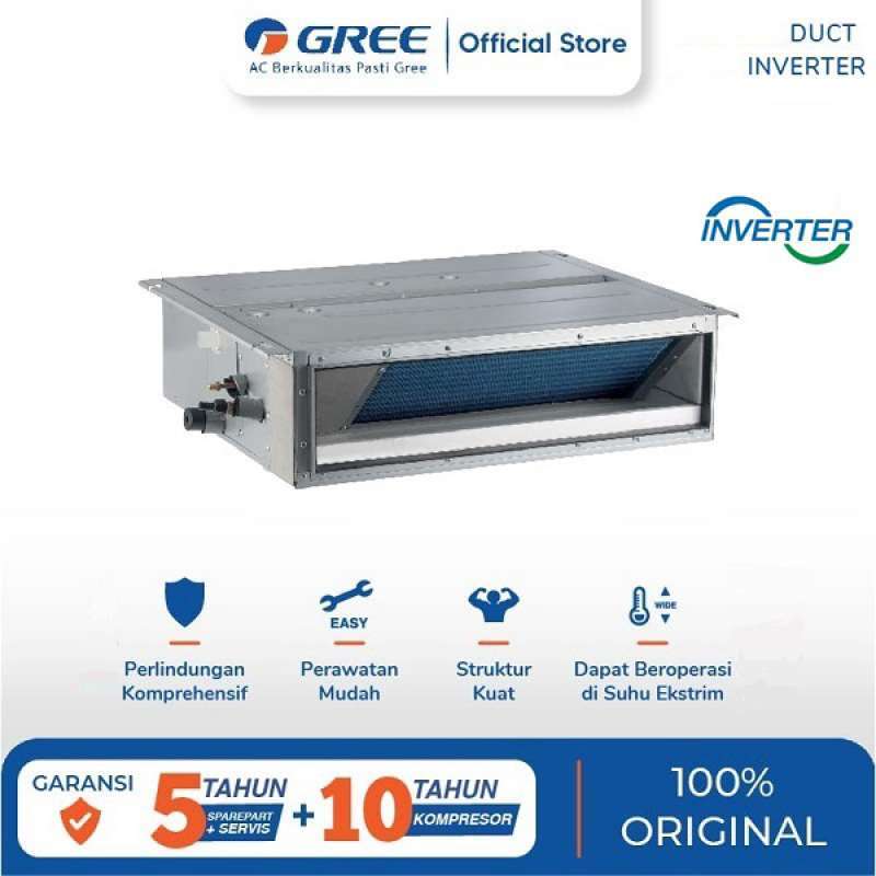 Promo Gree Guld50ps1/a-s Ac Split Duct Inverter 2 Pk 1 Phase Diskon 4% ...