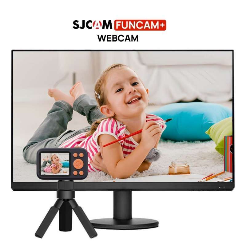 Promo SJCAM FunCam+ Kids Digital Camera Dual Screen FHD 1080P - PAKET ...