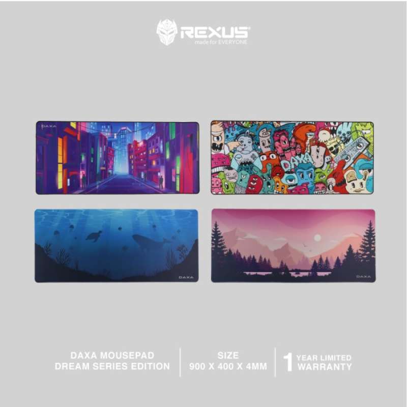 Promo Mousepad Gaming Rexus Daxa Dream Series Deskmat Antislip Extra ...