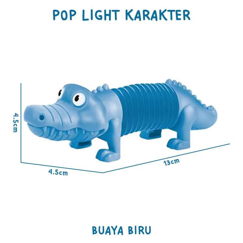 Promo Mainan Anak Pop Light Karakter Animal Tube Led Lampu Light Up ...